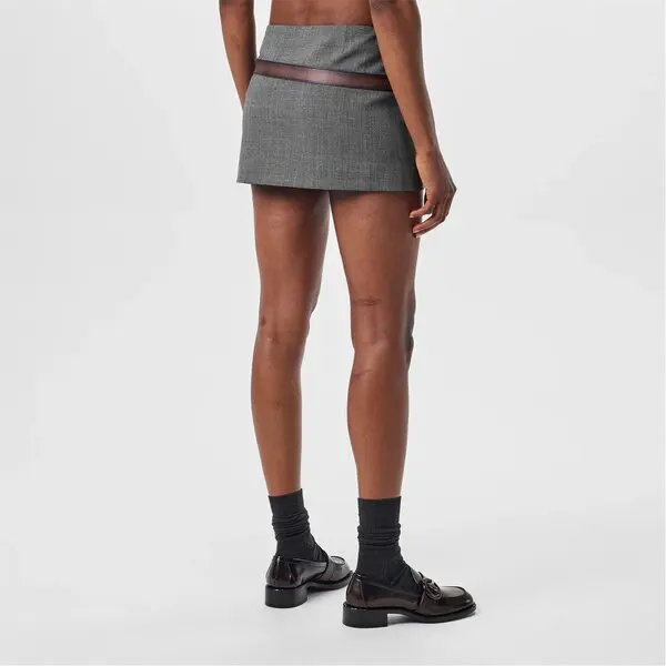 Prada Trompe Mini Skirt