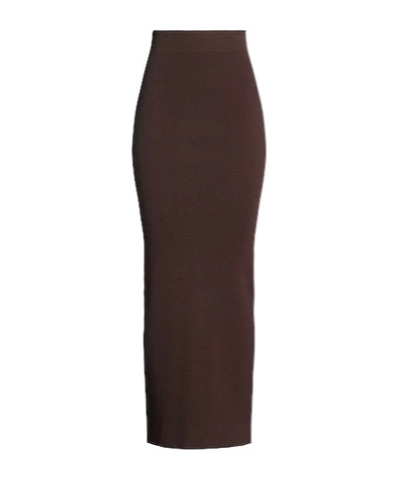 Max Mara Ribbed Pencil Maxi Skirt