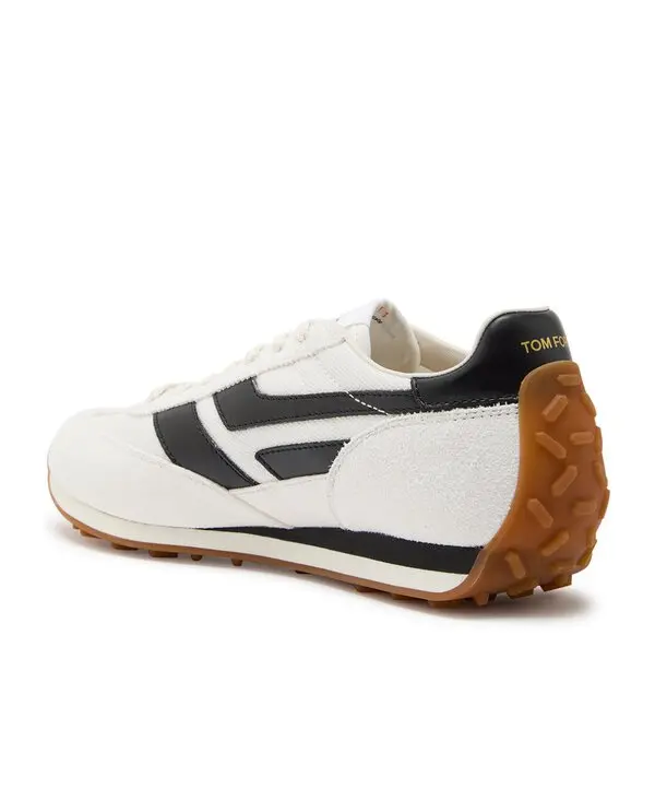 TOM FORD Mick Panelled Mesh-knit Sneakers