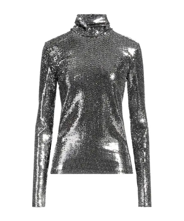 Isabel Marant Étoile Sequin High Neck Long Sleeve Top