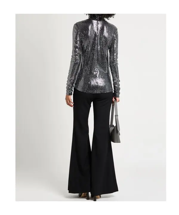 Isabel Marant Étoile Sequin High Neck Long Sleeve Top