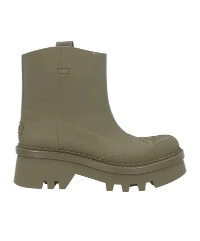 Chloé Platform Boots - Green
