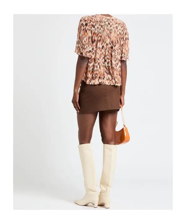 Isabel Marant Étoile Printed Deep V-neck Top - Nude