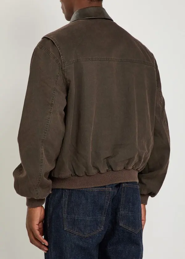 REPRESENT Logo Appliquéd Cotton-twill Bomber Jacket