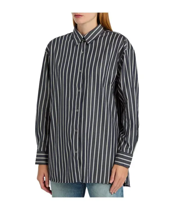 NILI LOTAN Striped Long-sleeved Shirt