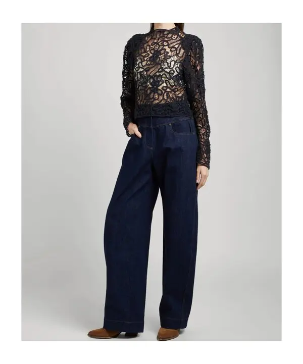 Isabel Marant Étoile Lace Long Sleeve Top