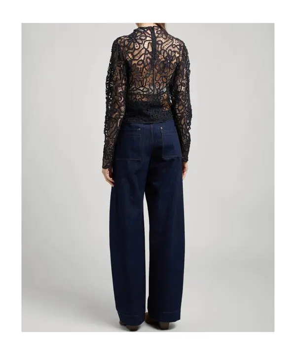 Isabel Marant Étoile Lace Long Sleeve Top