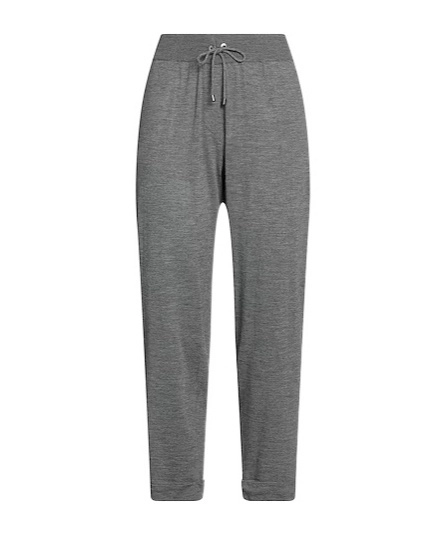 Brunello Cucinelli Mélange Knit Cropped Trousers - Gray