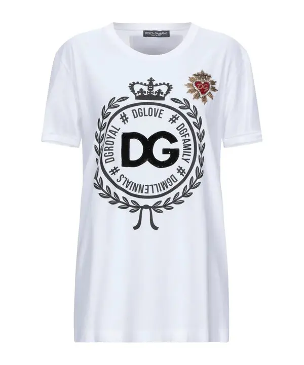 Dolce & Gabbana Short Sleeves T-shirt - White