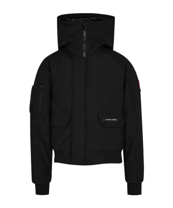 Canada Goose Down Jacket With Hood And Logo Patch
