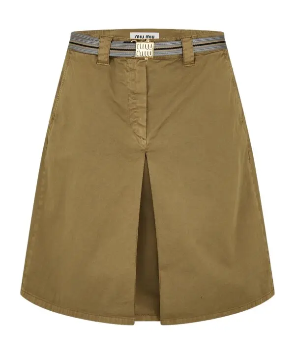Miu Miu Culottes With Belt - Brown