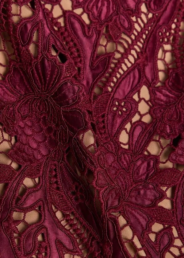 SELF-PORTRAIT Lace Midi Dress