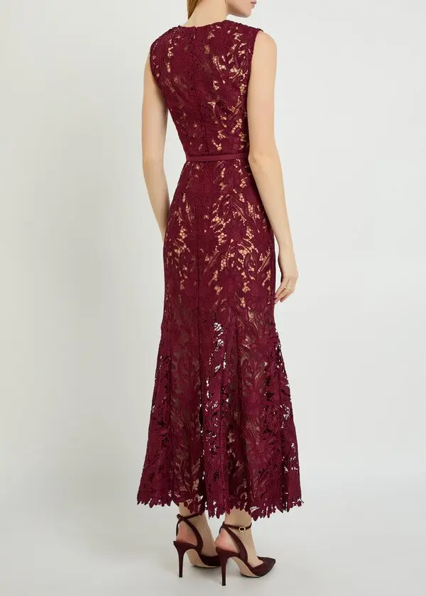 SELF-PORTRAIT Lace Midi Dress