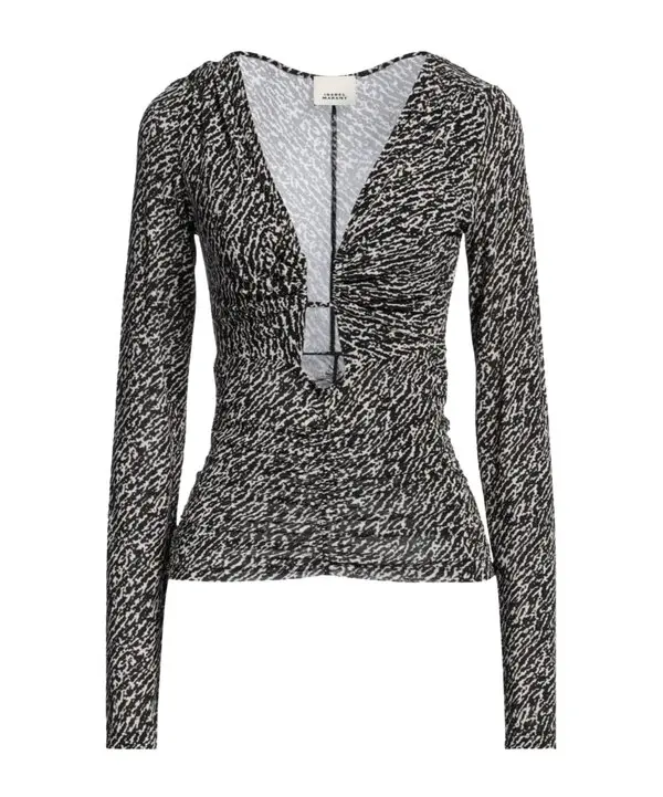 Isabel Marant Étoile Deep V-neck Long Sleeve Top
