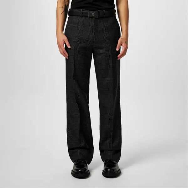 Prada Check Trousers