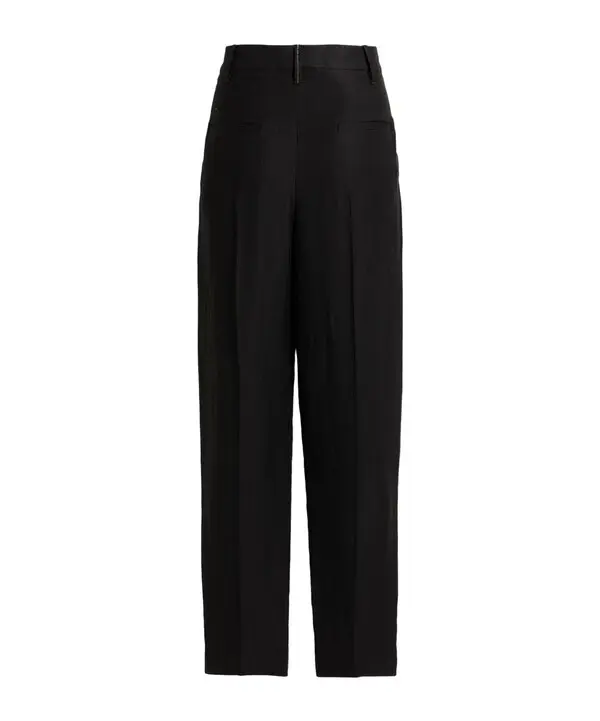Brunello Cucinelli Plain Colour Tapered Trousers