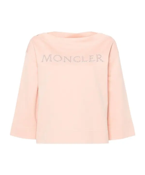 Moncler Round Neck 3/4 Sleeve T-shirt