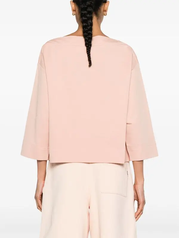 Moncler Round Neck 3/4 Sleeve T-shirt