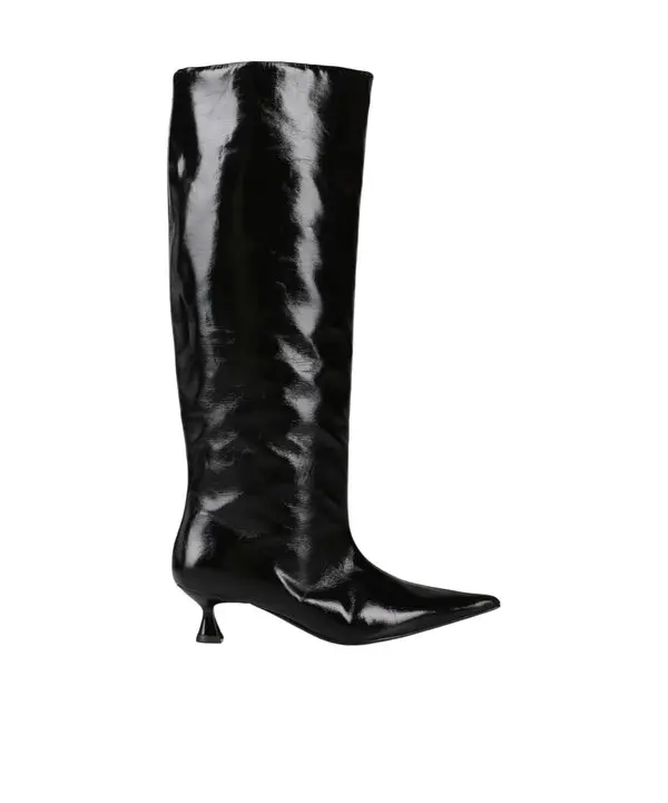GANNI Simple Long Boots - Black