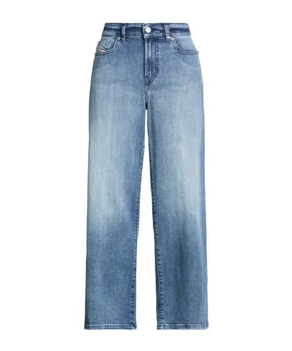 DIESEL® Plain Colour Straight-leg Jeans