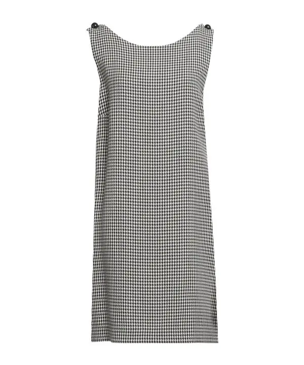 Dolce & Gabbana Sleeveless Houndstooth Tweed Flared Dress