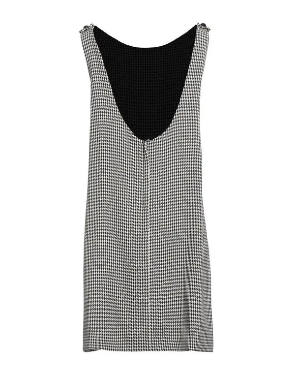 Dolce & Gabbana Sleeveless Houndstooth Tweed Flared Dress