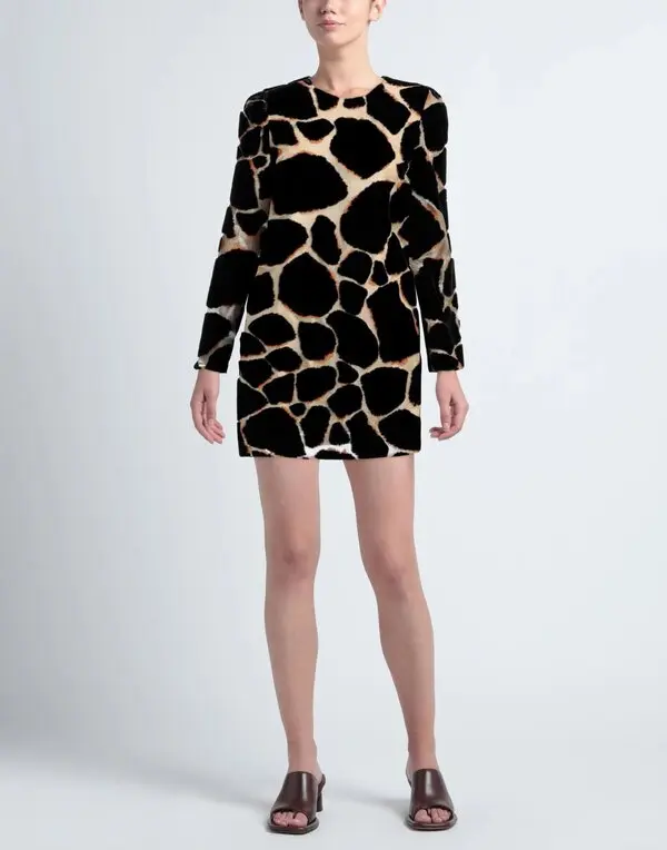 Dolce & Gabbana Leopard Print Long Sleeve Dress