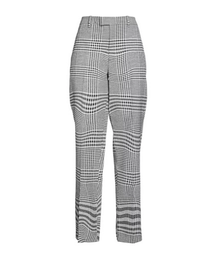 Burberry Prince Of Wales Check Flannel Straight-leg Trousers