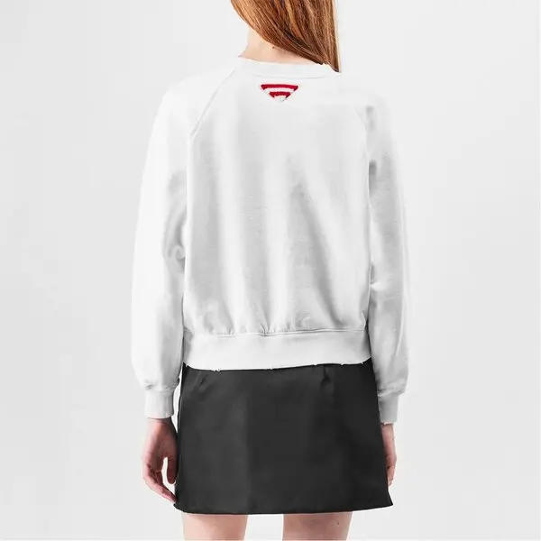 Prada Crewneck Sweatshirt With Logo Detail