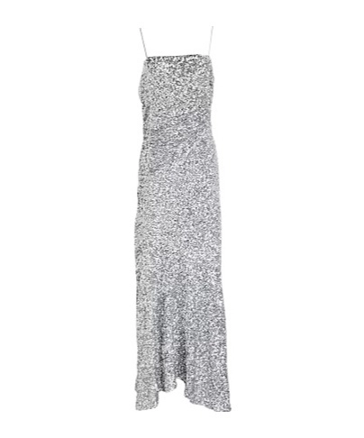 GANNI Sequined V-neck Maxi Dress