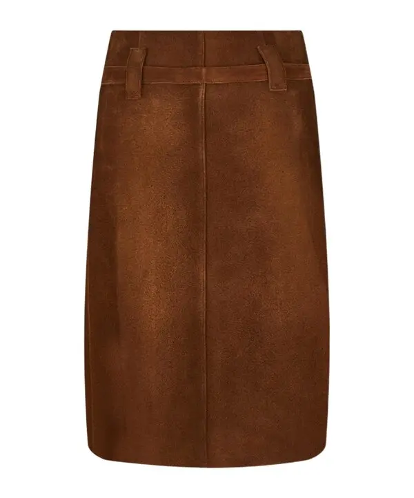 Prada Suede Midi Skirt