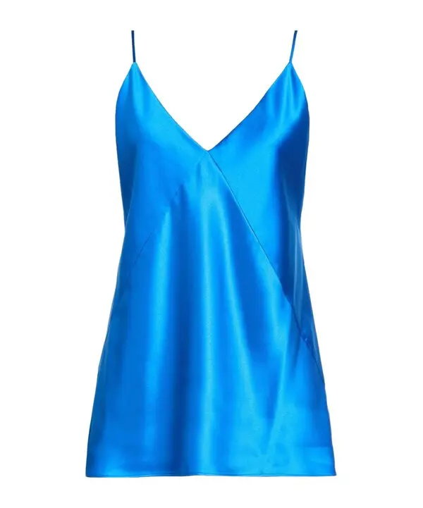 Max Mara Deep V Neck Strap - Blue