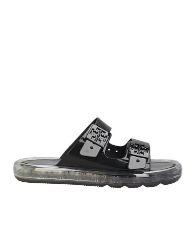 Tory Burch Logo Rubber Sandals - Black