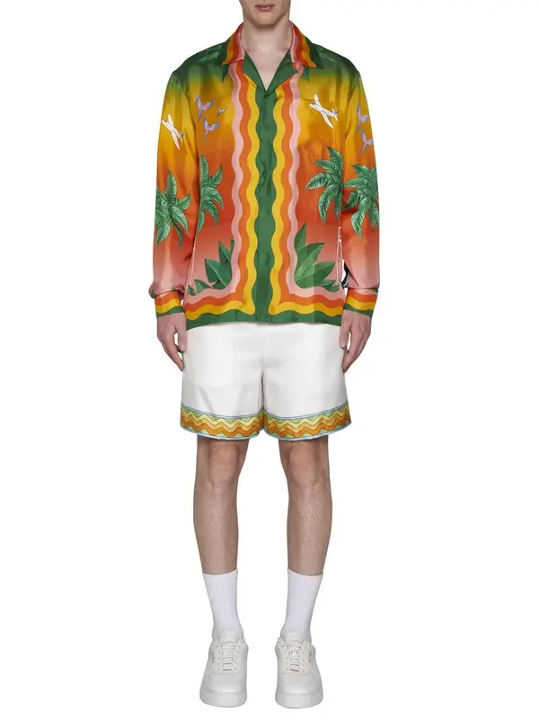 Casablanca Tennis Club Graphic Printed Shirt