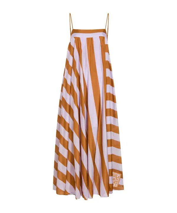 Zimmermann Striped Silk Maxi Dress