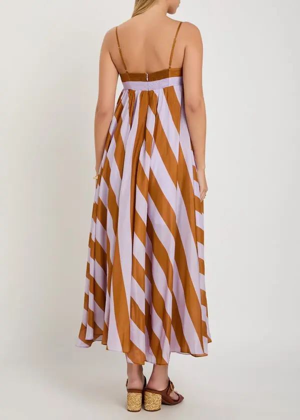Zimmermann Striped Silk Maxi Dress