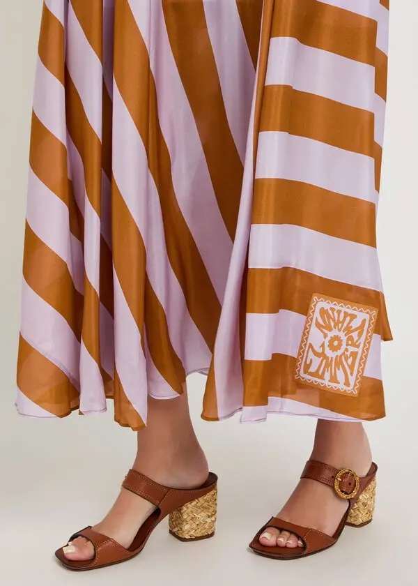 Zimmermann Striped Silk Maxi Dress