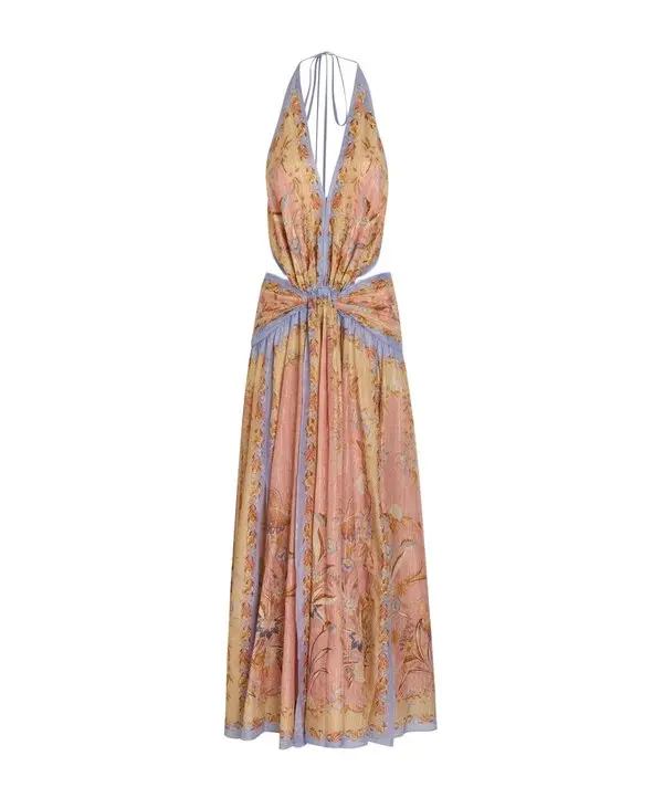 Zimmermann Printed Metallic Dress