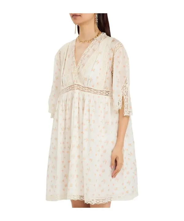 Chloé V-neck Lace Dress