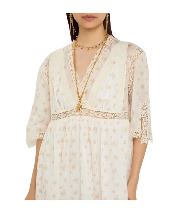 Chloé V-neck Lace Dress