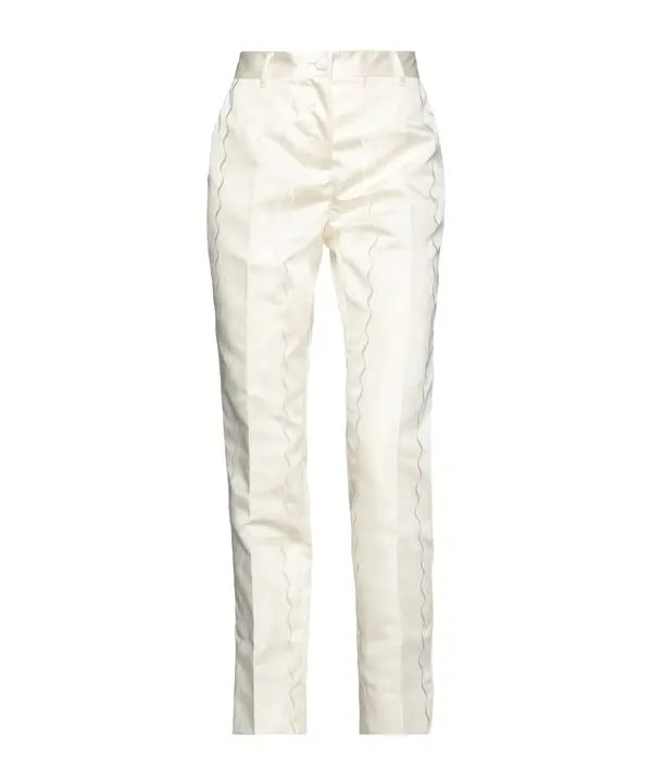Dolce & Gabbana Minimalist Solid Color Satin Pants
