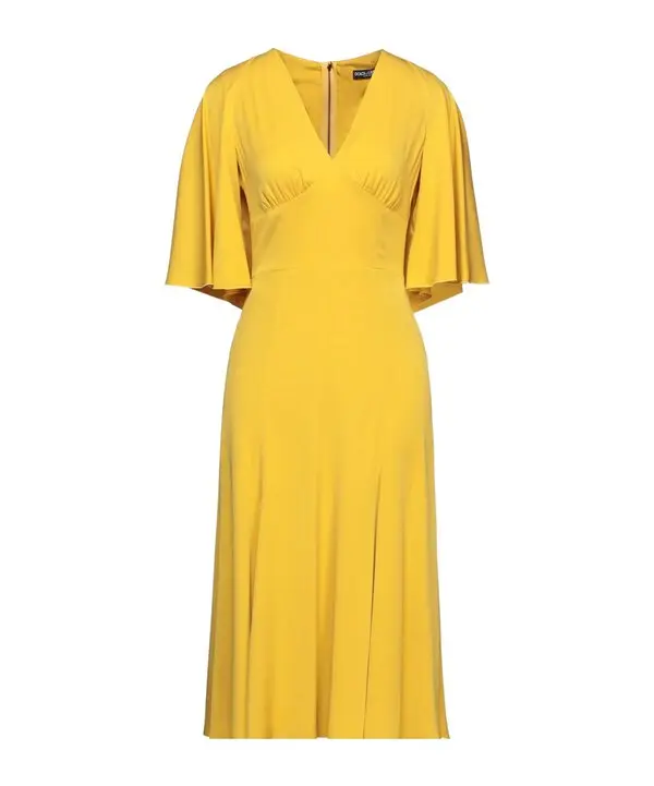 Dolce & Gabbana Crepe Flared Midi Dress