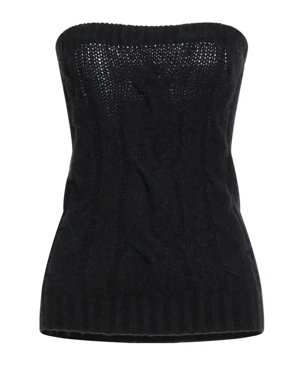 Sportmax Strapless Cable Knit Tube Top