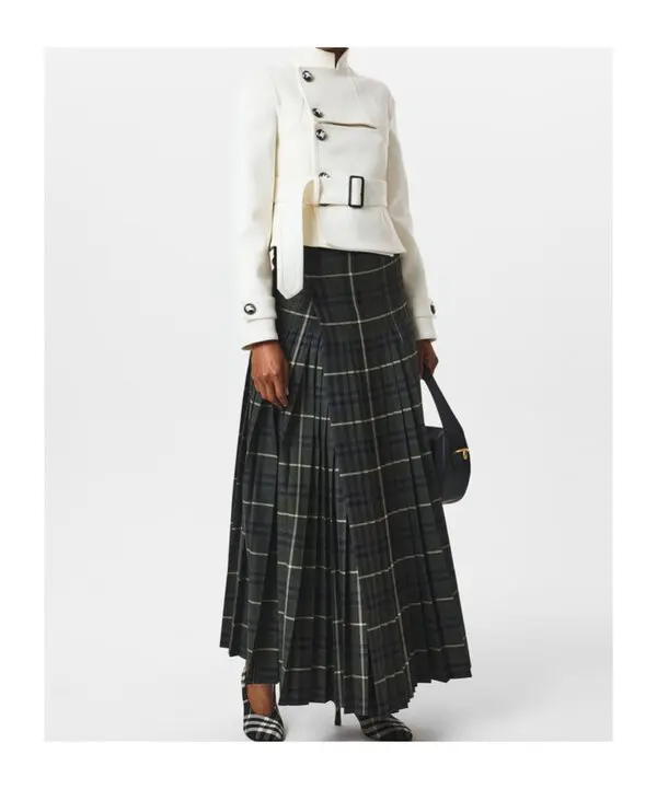 Burberry Stretch Cotton Blend Tailored Jacket