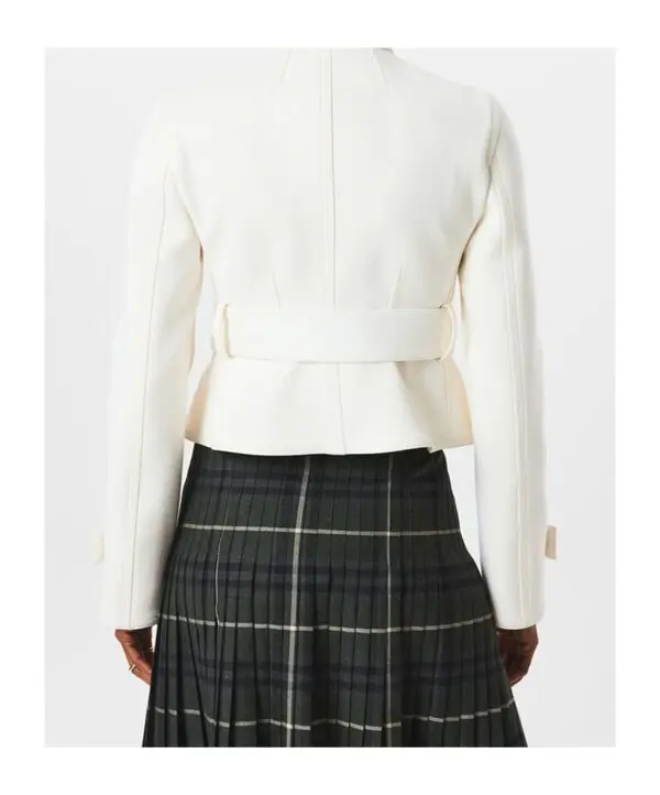 Burberry Stretch Cotton Blend Tailored Jacket
