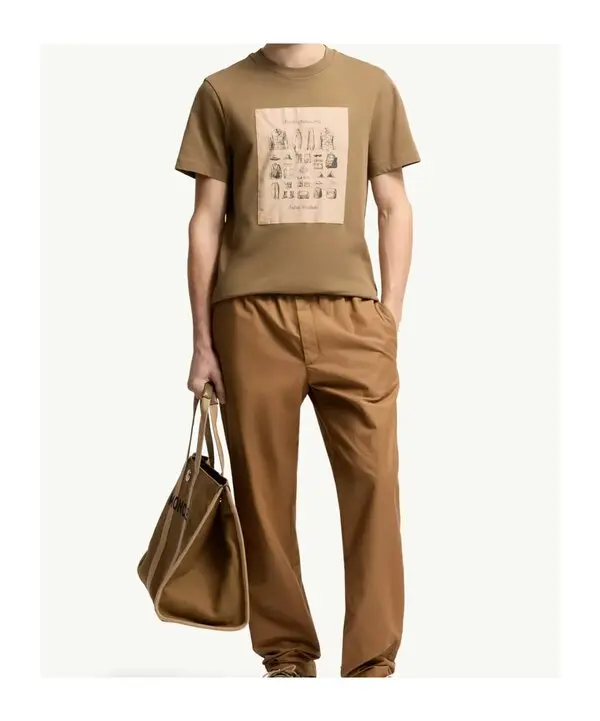 Moncler Safari Wardrobe Print Cotton T-shirt