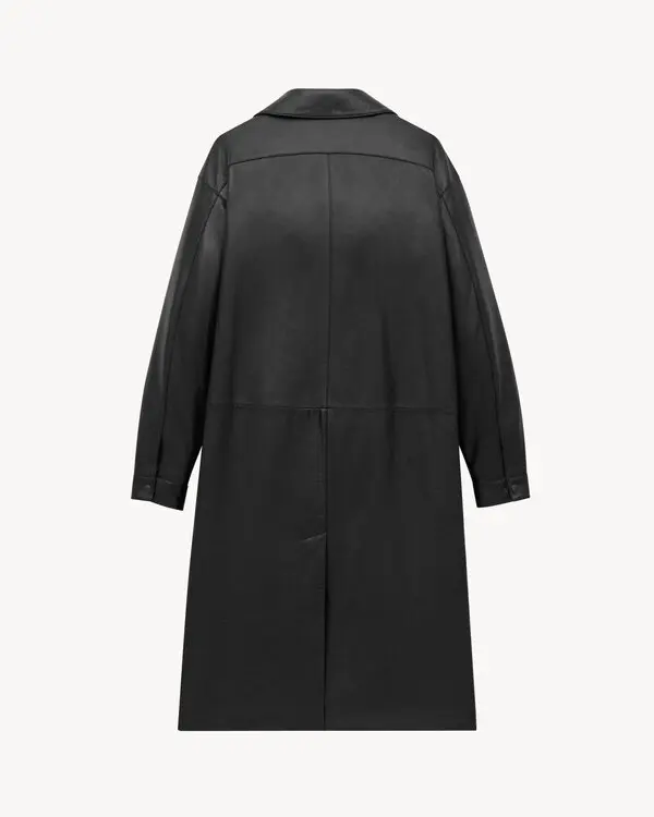 Saint Laurent Zip-up Long Coat