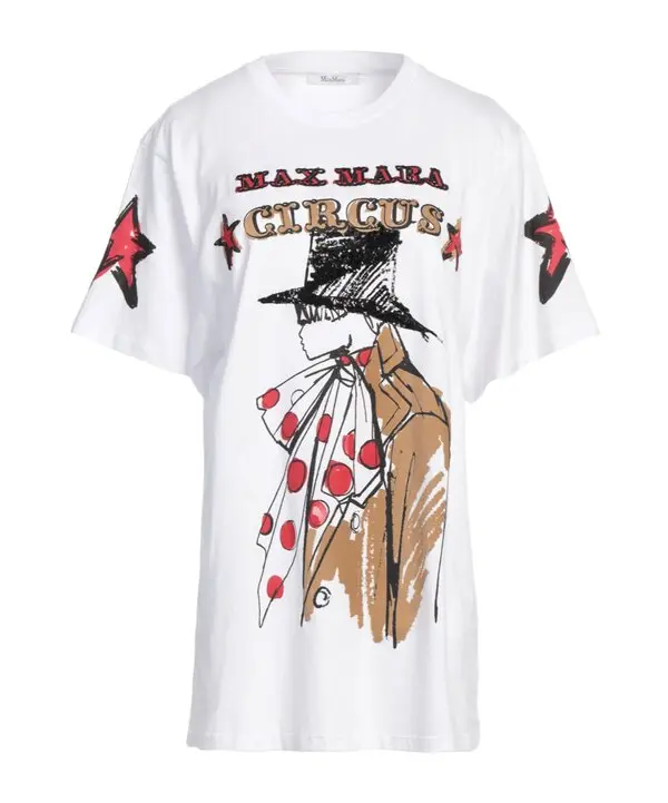 Max Mara Logo Crew Neck T-shirt - White