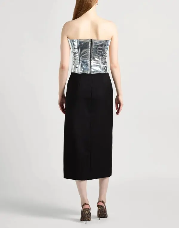 Dolce & Gabbana Metallic Strapless Corset