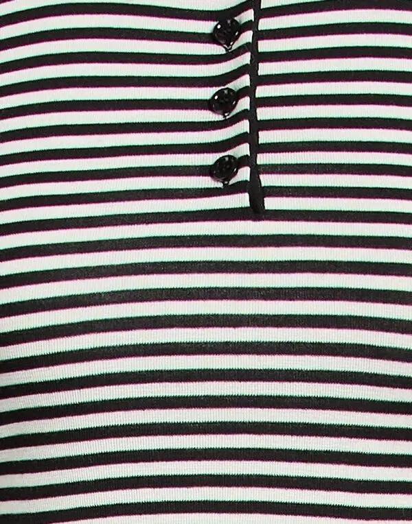 Dolce & Gabbana Striped Wool Knit Polo - Multicolor